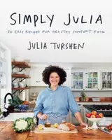 جلد کتاب آشپزی که نویسنده در آشپزخانه اش حضور دارد.