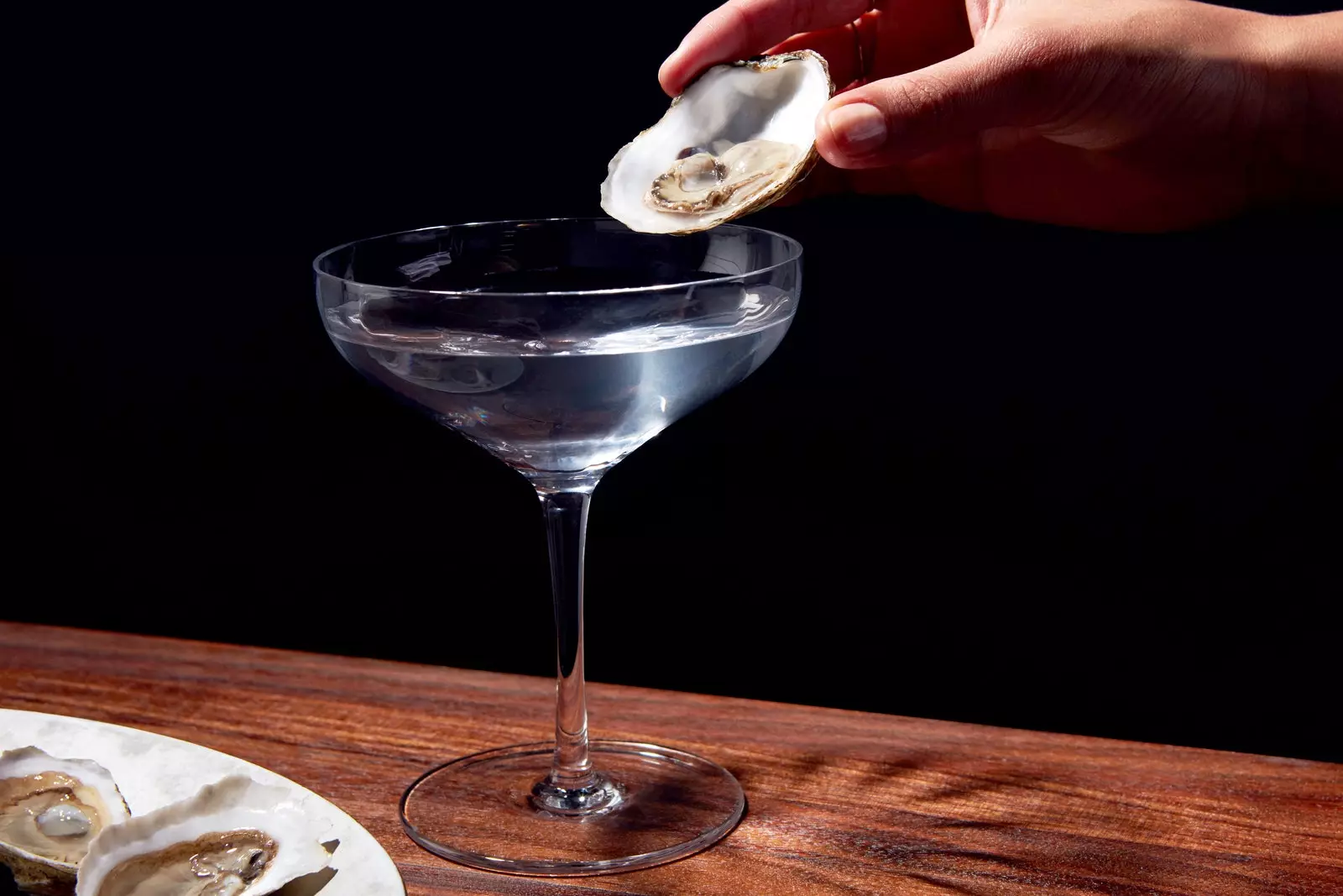 Setšoantšo sa oyster martini.