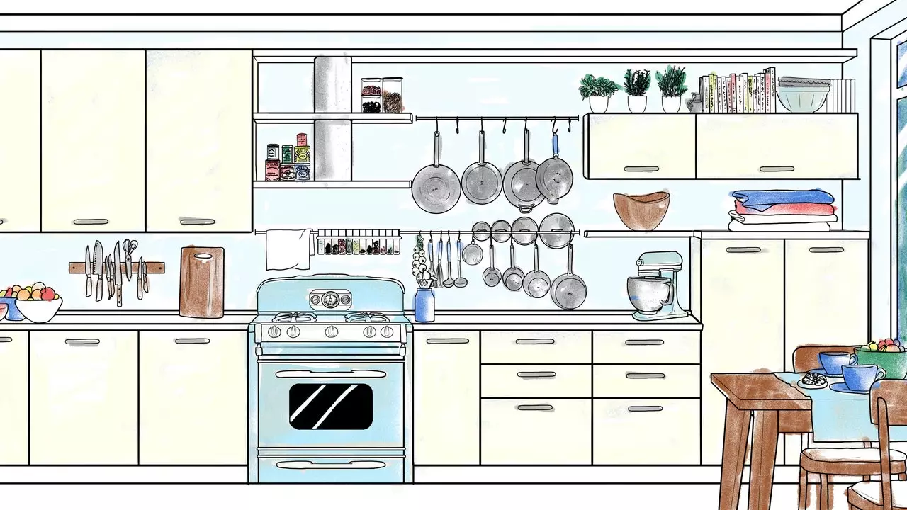 9 გზა, რათა გამოიყენოთ კედლის სათავსო თქვენი სამზარეულოს ორგანიზებისთვის