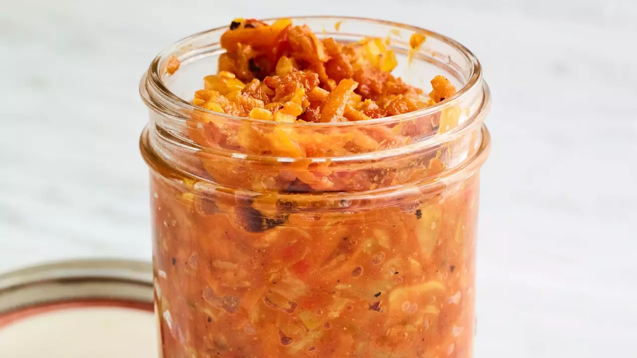 Chakalaka (Spicy Vegetable Relish) ကြော်