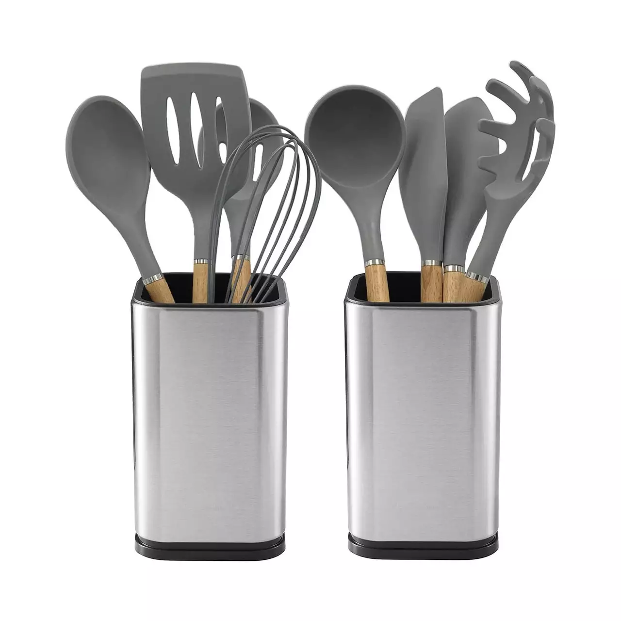 WSKC Soporte para utensilios de cociña de aceiro inoxidable 2PC