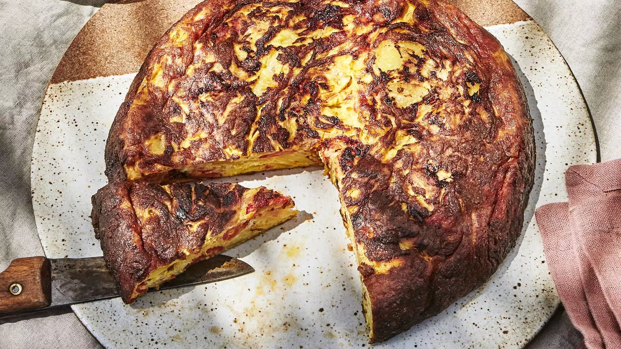 Giasal nga Pula nga Pepper Frittata