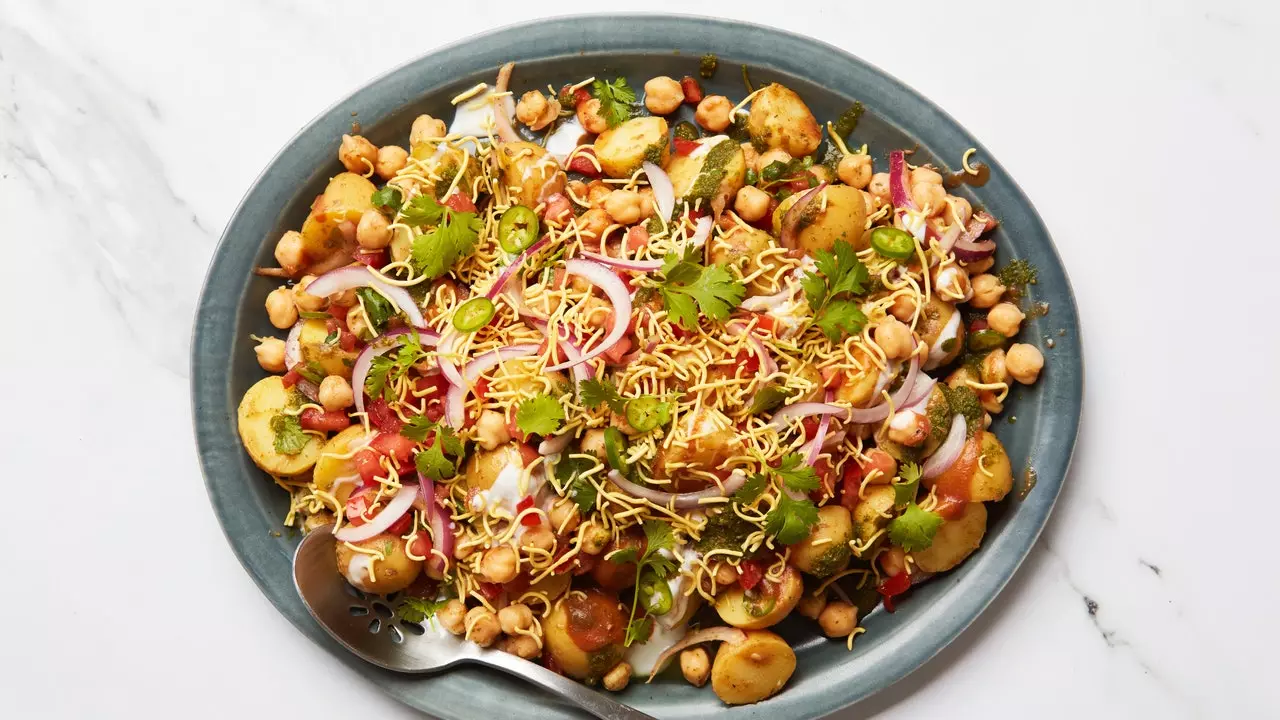 Chickpea-Chaat Tatws