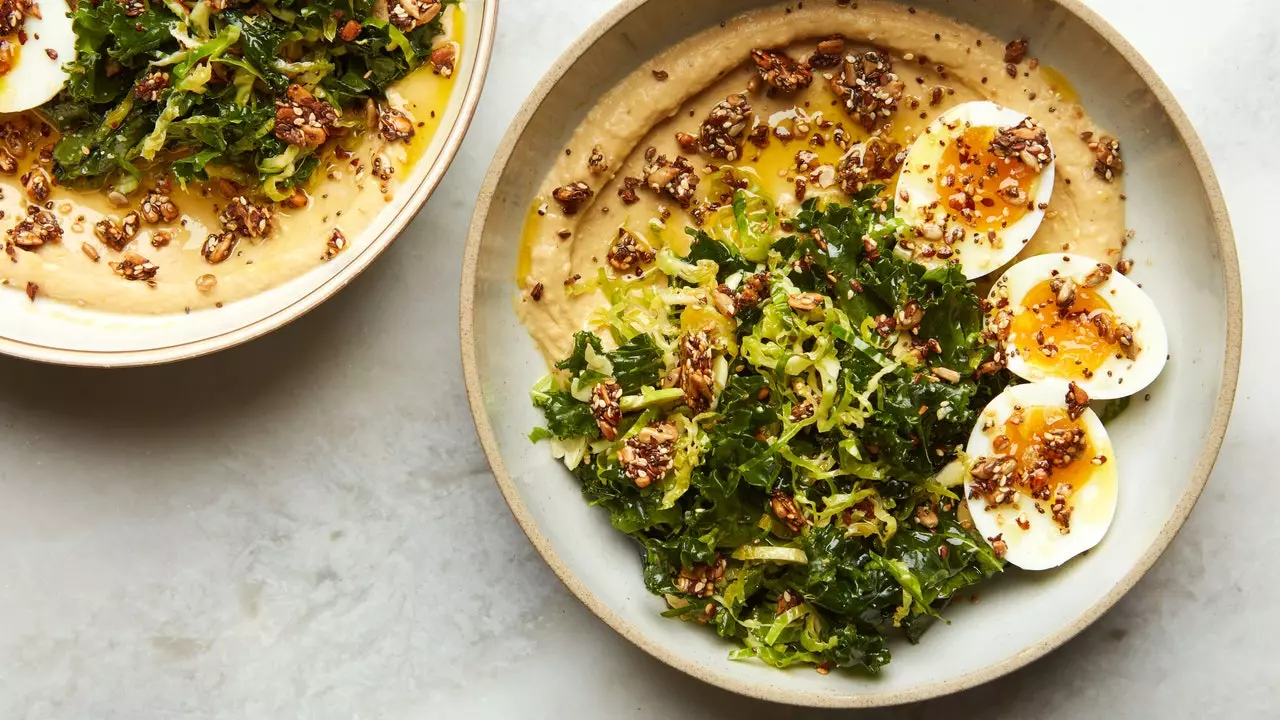 Winter Salade Hummus Bowls