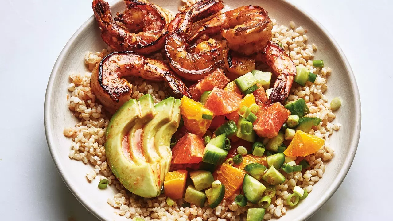 Citrus Shrimp Rice Bowls