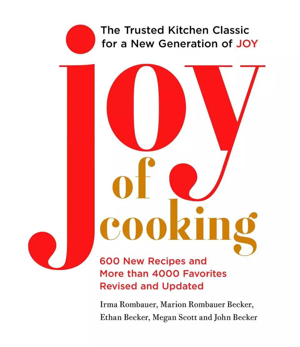 תמונה של מהדורת 2019 החדשה של עטיפת הספר Joy of Cooking.
