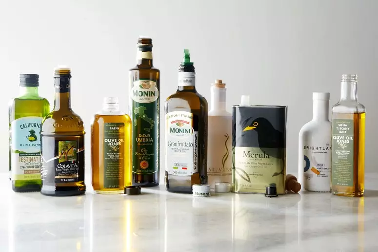 Los mejores aceites de oliva alineados.