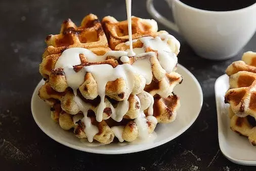 Gambar bisa ana isine Food Waffle Confectionery lan manisan