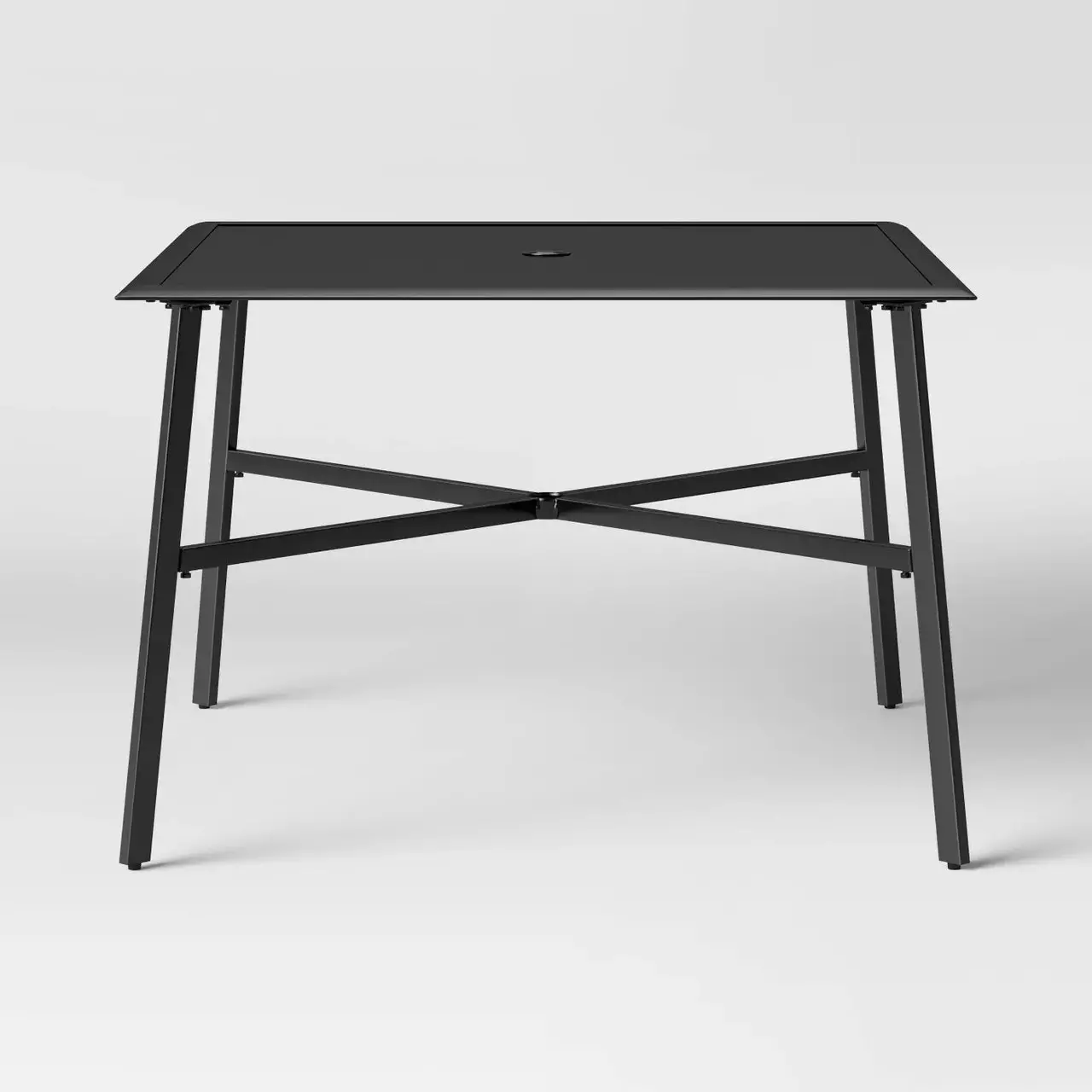 Fisher kvadratni blagovaonski stol za 4 osobe, crni projekt