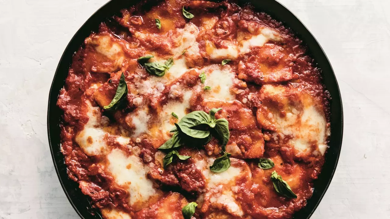 Speedy Skillet Ravioli Lasagna