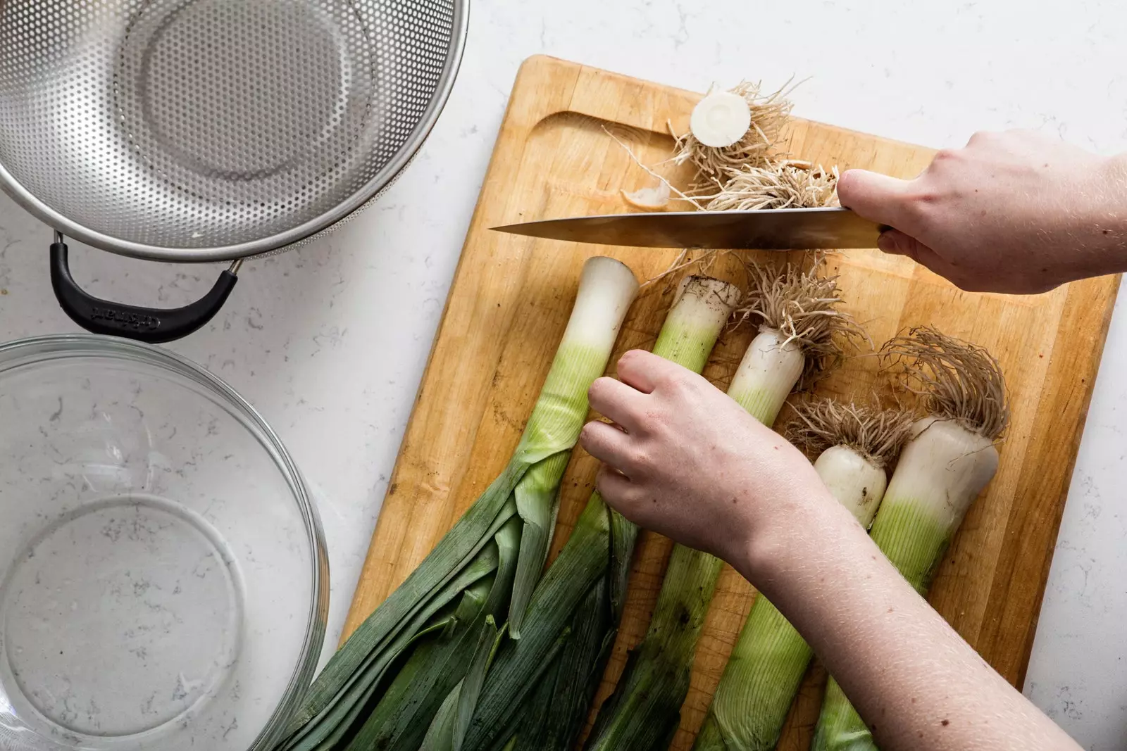 La imatge pot contenir aliments vegetals per a persones humanes, productes vegetals i porro