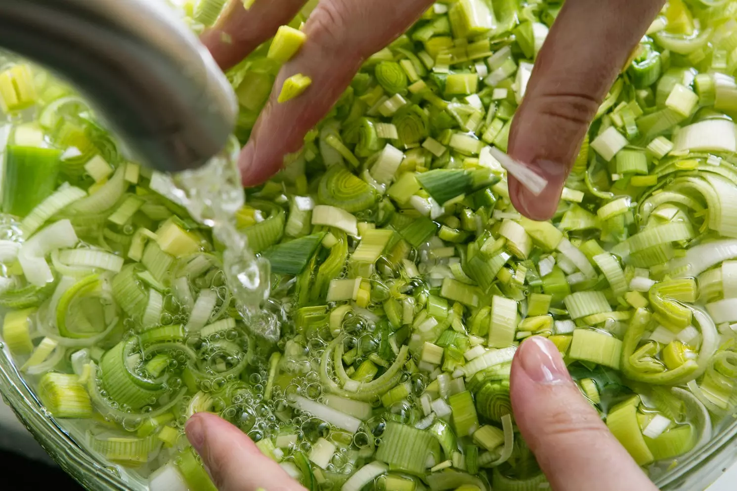 Bilden kan innehålla vegetabilisk purjolök från människa och person