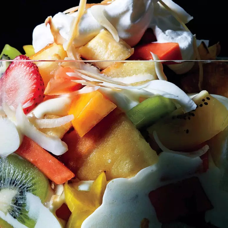 Afbeelding kan Plantaardige Salade en Fruit bevatten