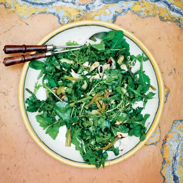 Foto nwere ike ịnwe isi nri ahịhịa na Arugula