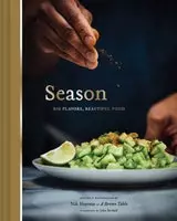 cover af Season af Nik Sharma med hænder, der krydrer en tallerken med agurker