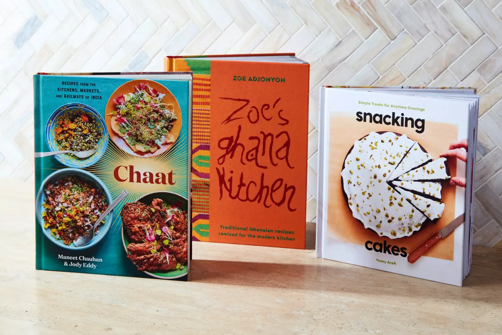 Foto de libros de cocina que aparecen en la guía de regalos de 2020.