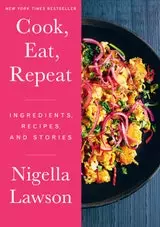 Gotuj, jedz, powtarzaj okładkę książki kucharskiej Nigelli Lawson