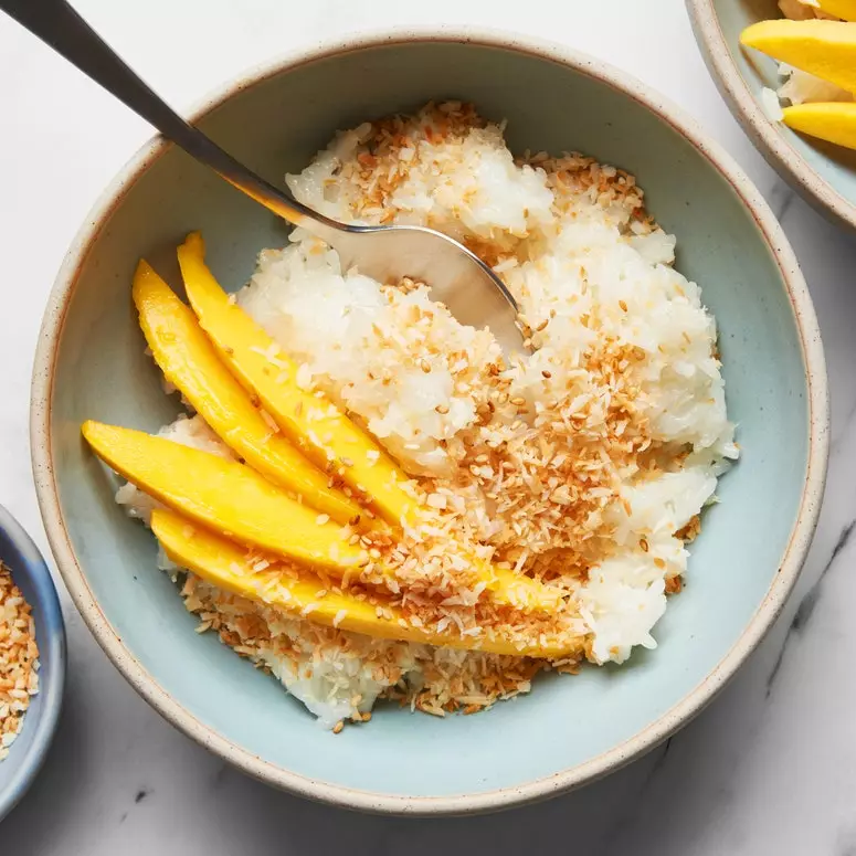 Foto av Coconut Sticky Rice With Mango.