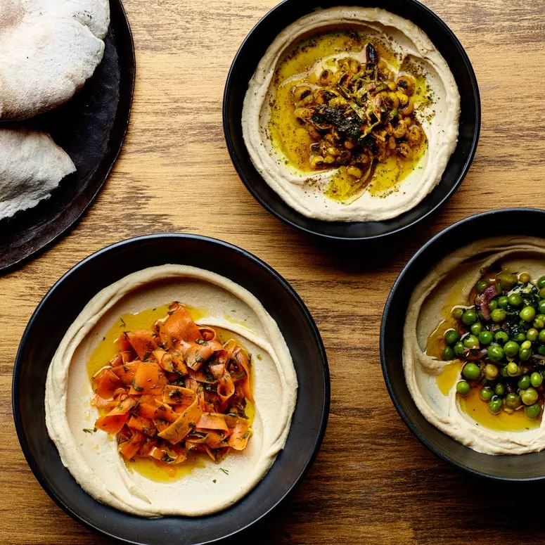 د hummus درې کڅوړې