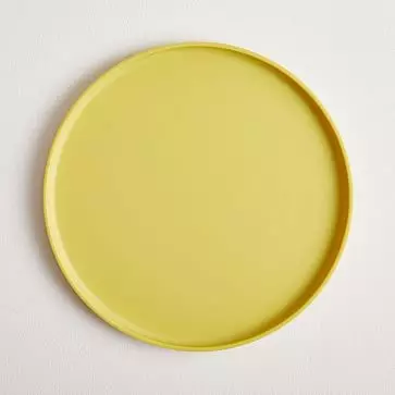 assiette en mélamine jaune